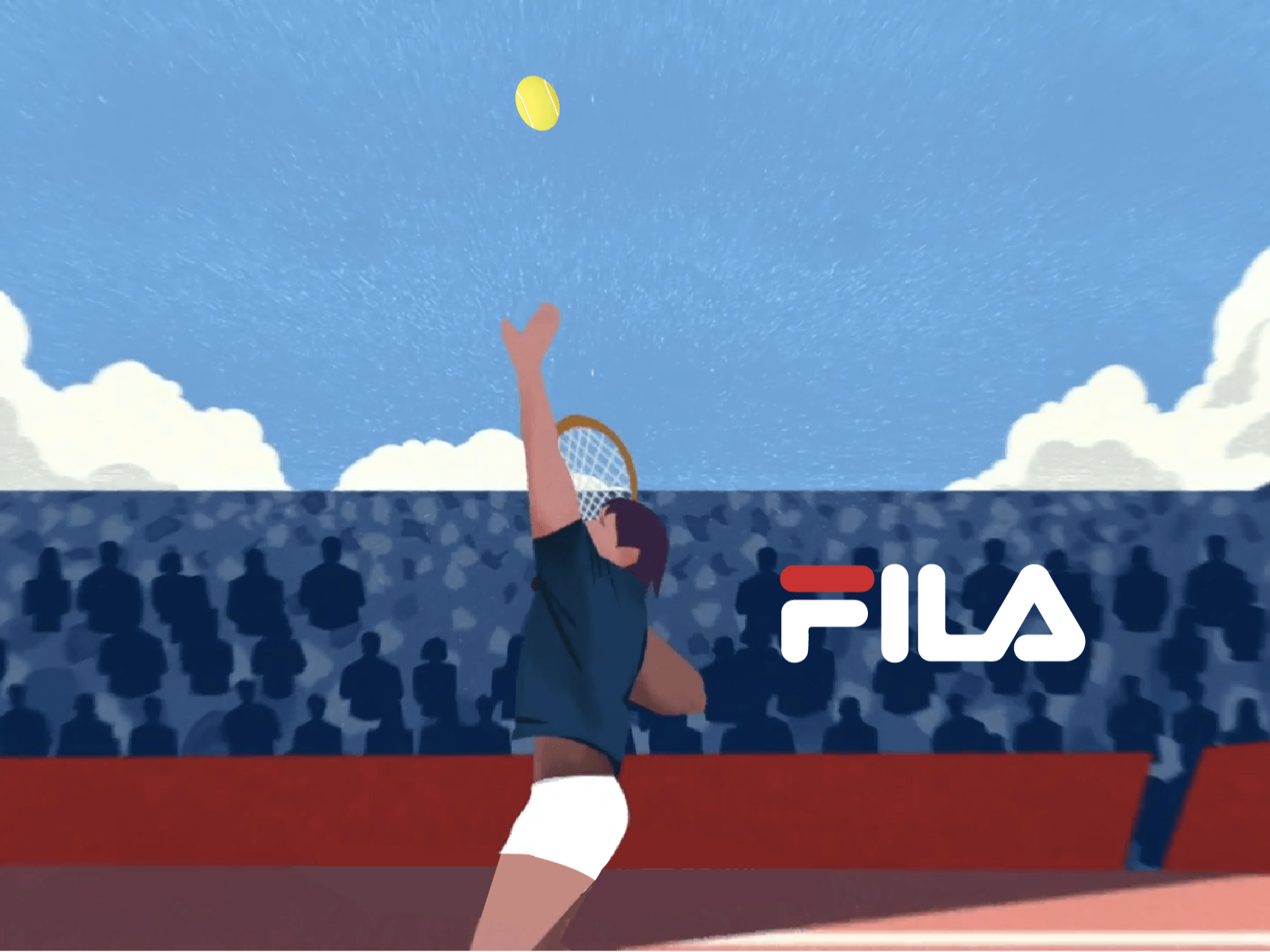 AE动画｜Adriano Panatta和FILA的品牌故事宣传短片_二宫uu-站酷ZCOOL