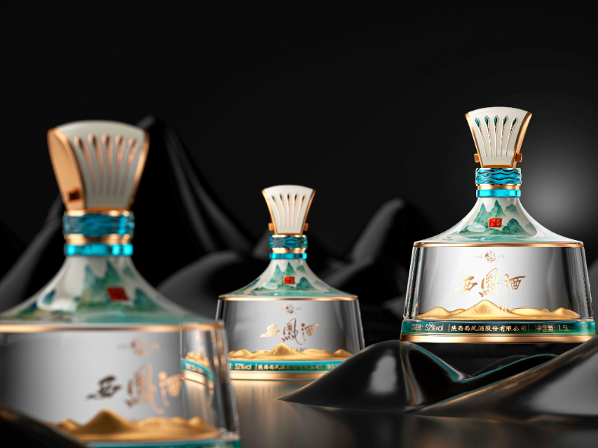 【独特的】白酒类产品渲染案例（二）_Ryan_TBB-站酷ZCOOL