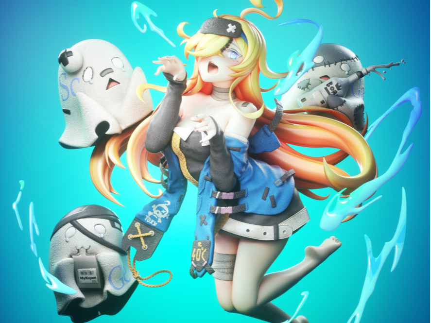 OC打光渲染 卡通人物练习_CKlambo-站酷ZCOOL