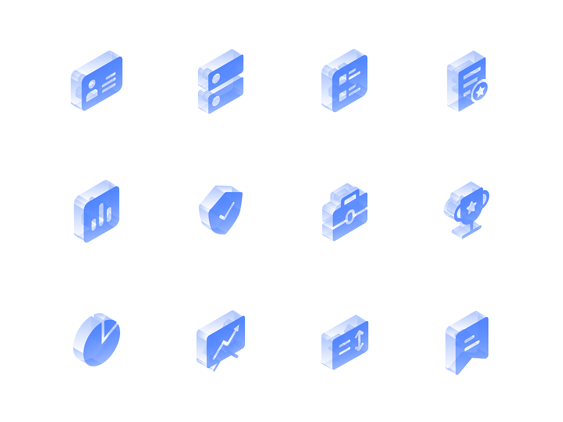 2.5D icon合集_龙箫-站酷ZCOOL