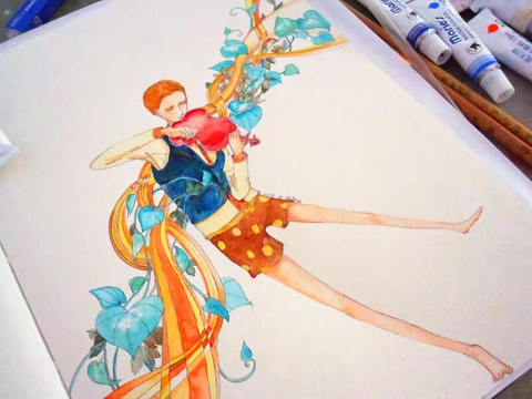 2012_2015水彩_丹增曲准-站酷ZCOOL