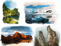 环境速写练习_Davey_ZH-站酷ZCOOL