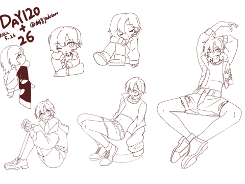 #速写60天挑战赛#day26@速写班长_树言yukikun-站酷ZCOOL