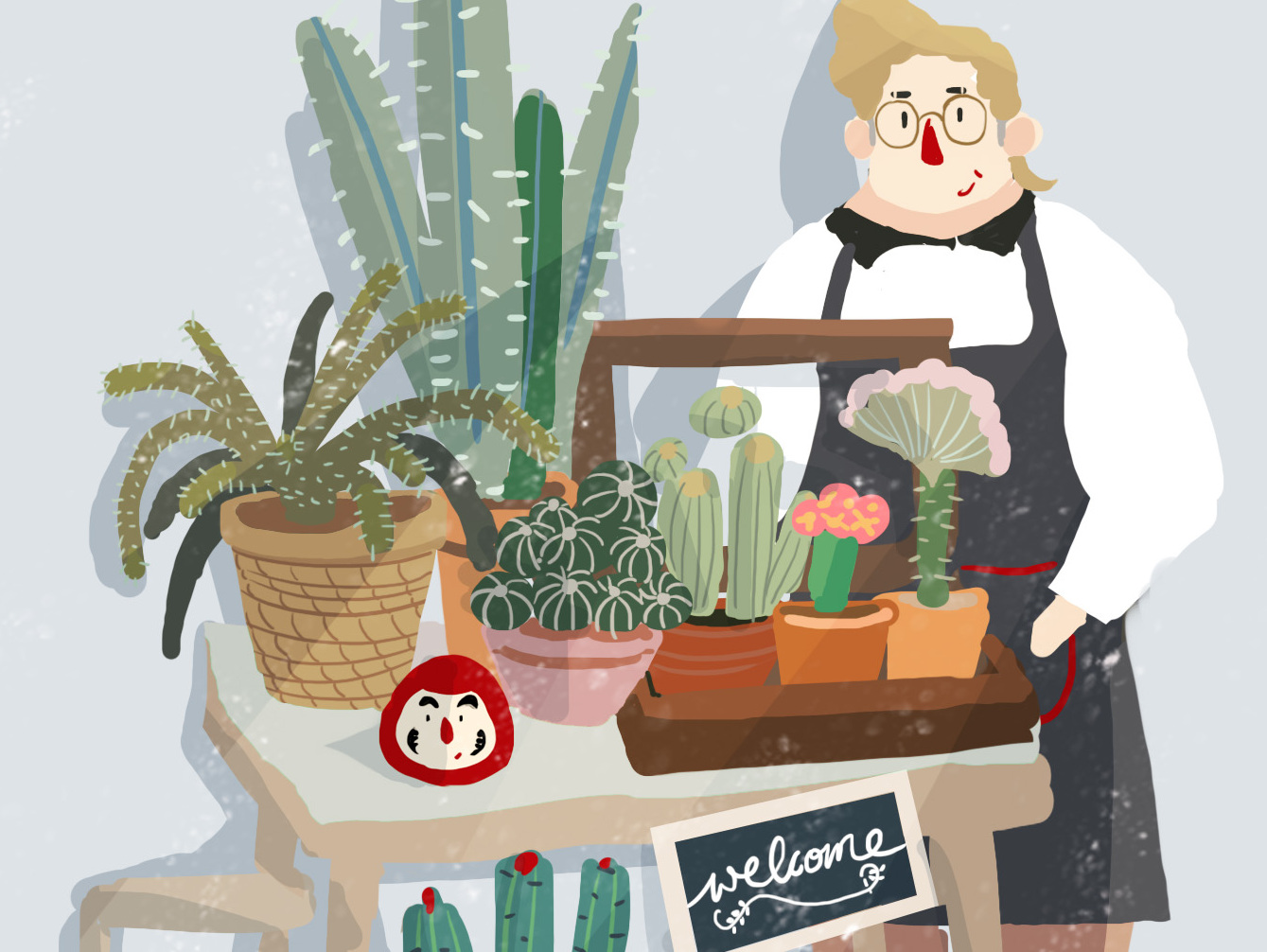 红鼻子—花时光_夏月sarah-站酷ZCOOL