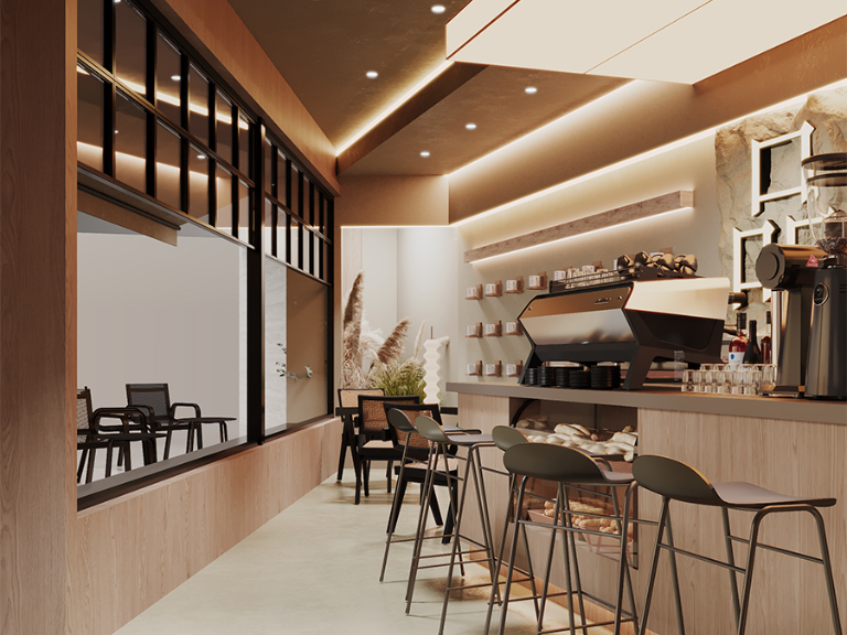 上海135平复古风咖啡店，超有质感的设计_木村空间美学-站酷ZCOOL