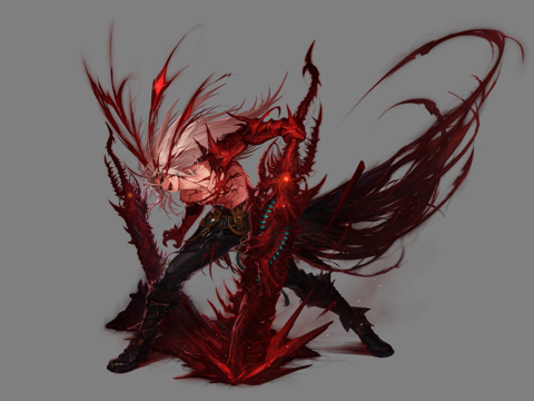 dnf极诣.狂战士三觉手办_Z37047617-站酷ZCOOL