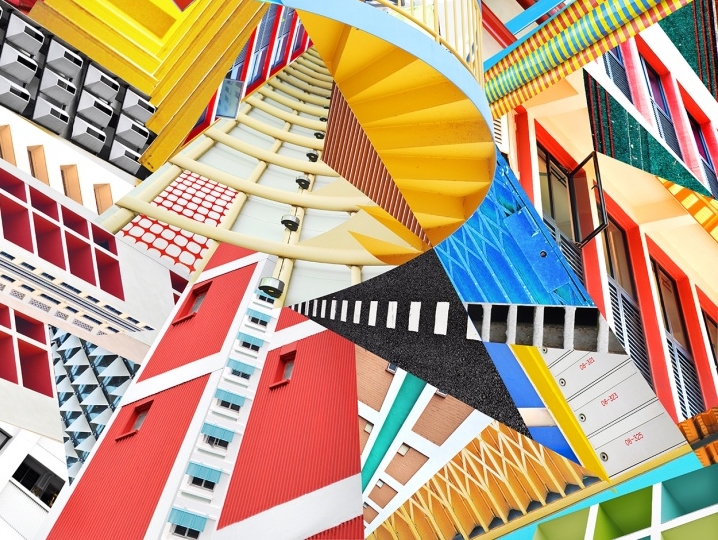 Tiny Significance Collage Poster 城市照片拼贴海报_neuneuneu-站酷ZCOOL