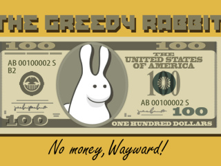 The Greedy Rabbit 美元版_会点钱的包子-站酷ZCOOL