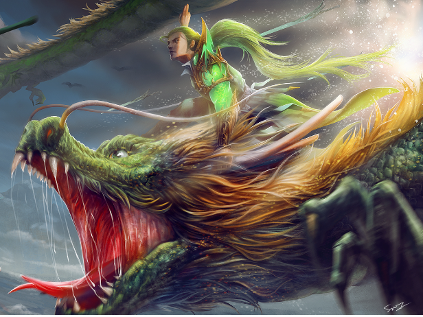 神兽-青龙_萧凉orz-站酷ZCOOL