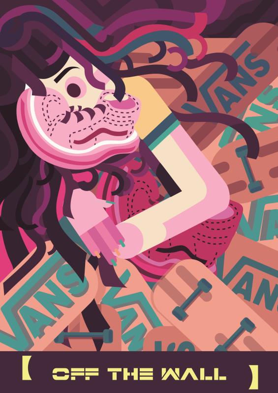 万斯off the wall插画_JOkb9999-站酷ZCOOL