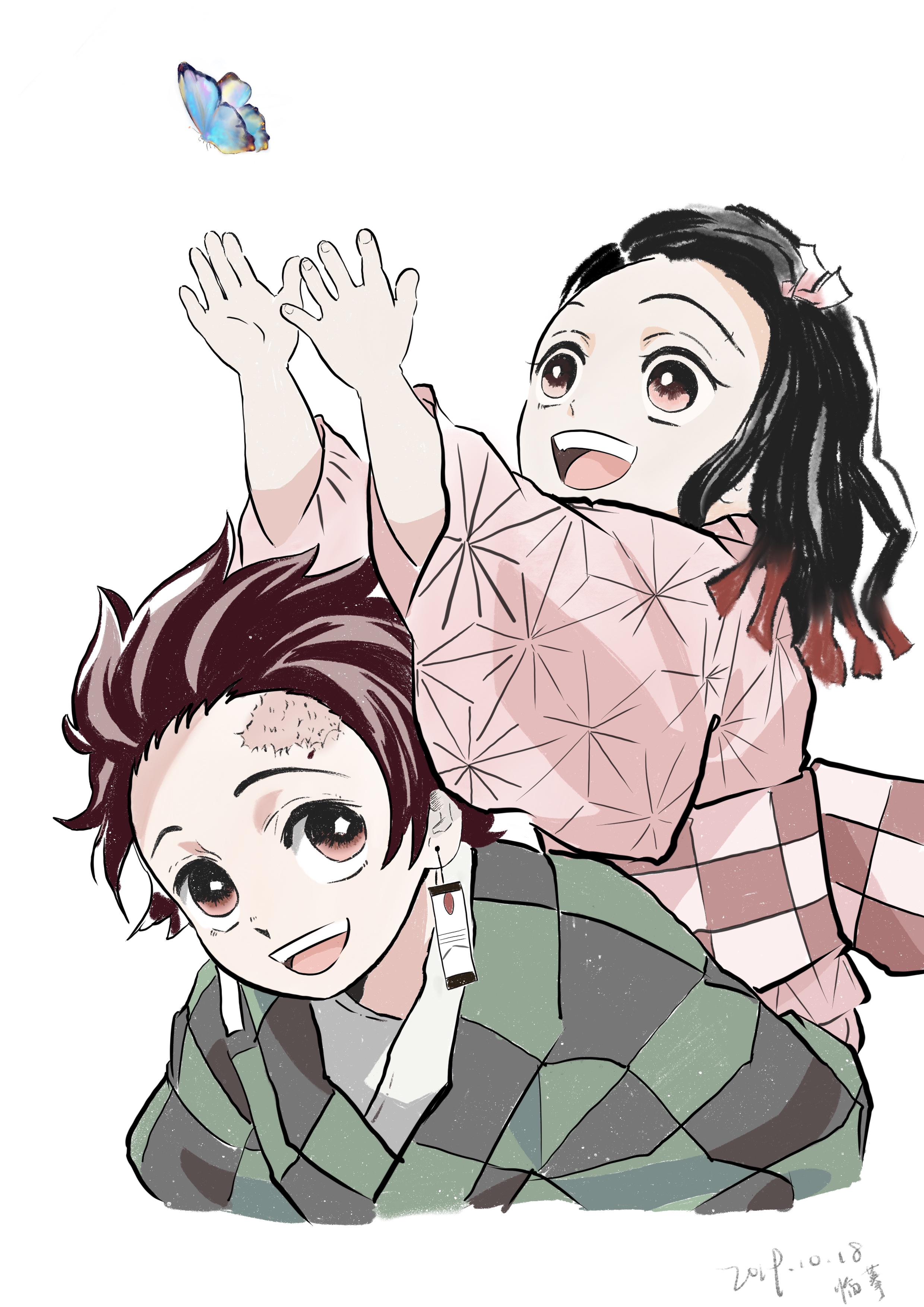 鬼灭之刃 临摹_Z44798887-站酷ZCOOL