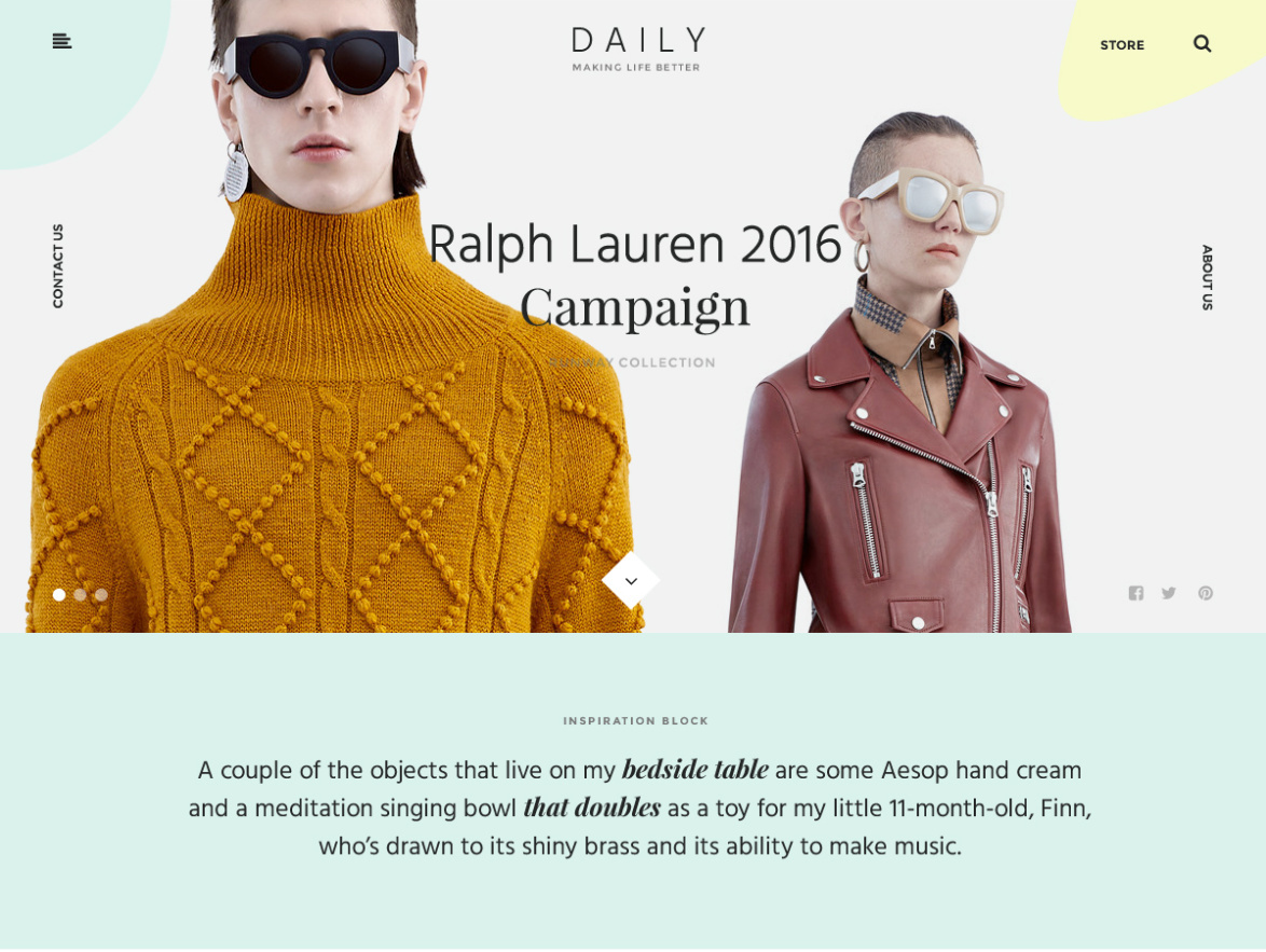 DAILY电商首页设计_袁袁袁啊-站酷ZCOOL