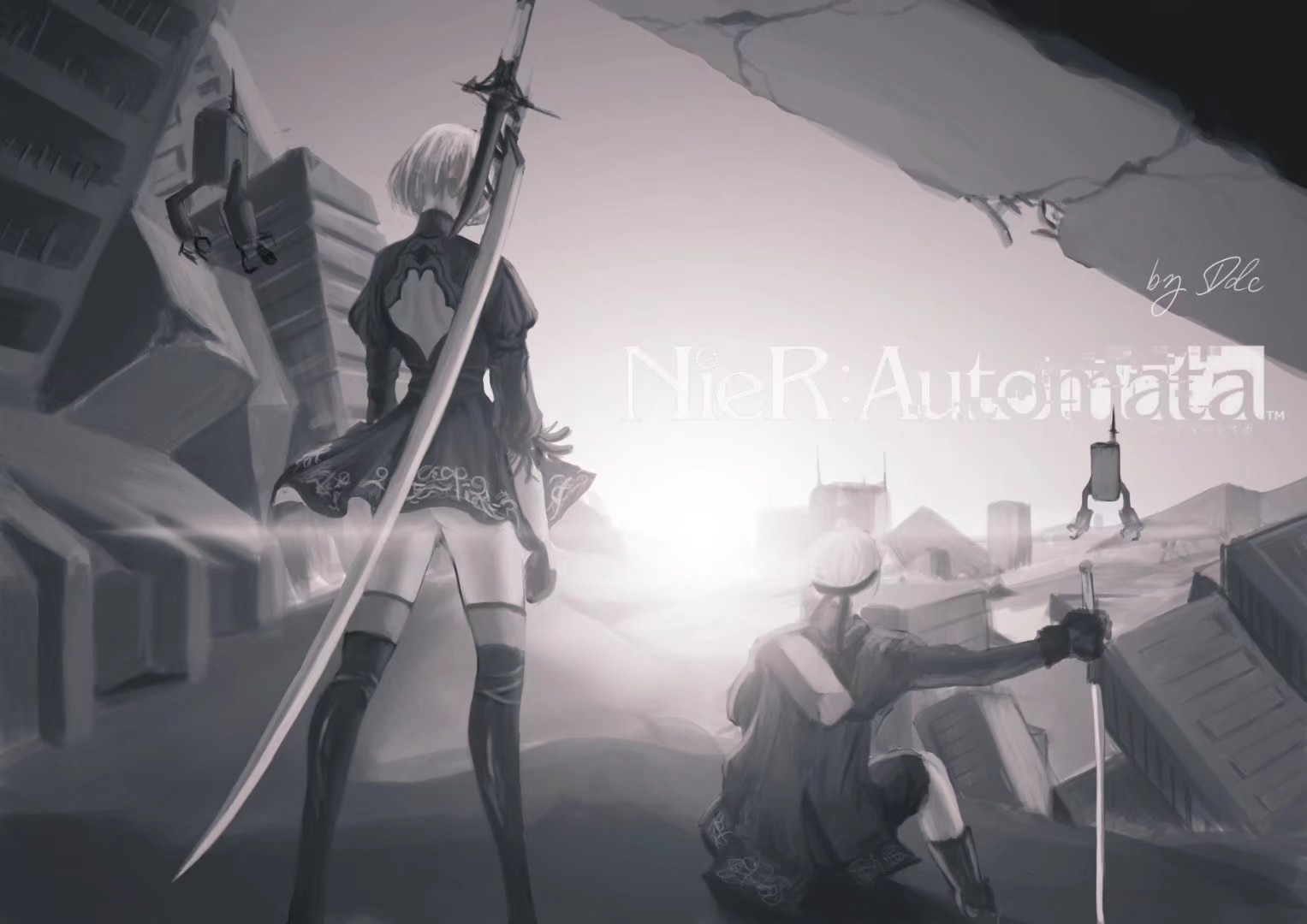 尼尔:机械纪元_log5-站酷ZCOOL