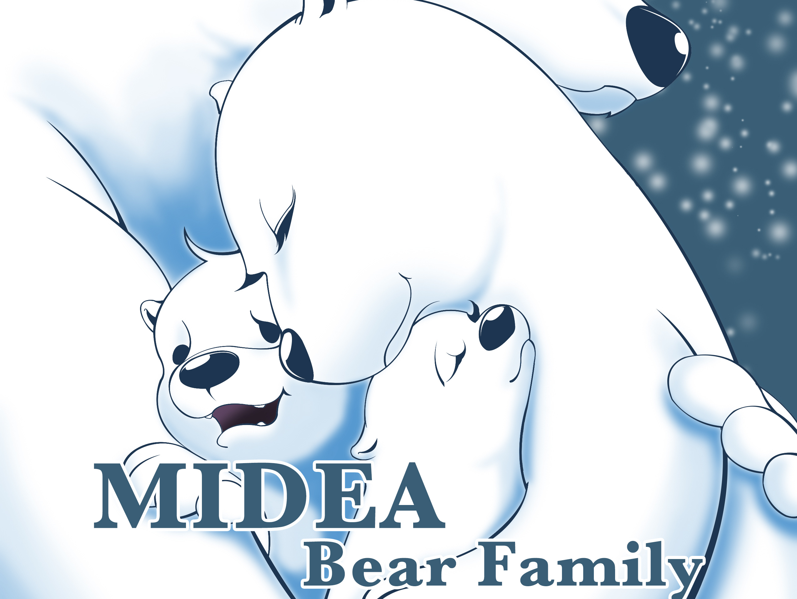 MIDEA BEAR FAMILY_niceone-站酷ZCOOL