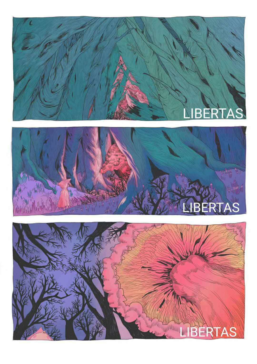 森林插画_Duang冉-站酷ZCOOL