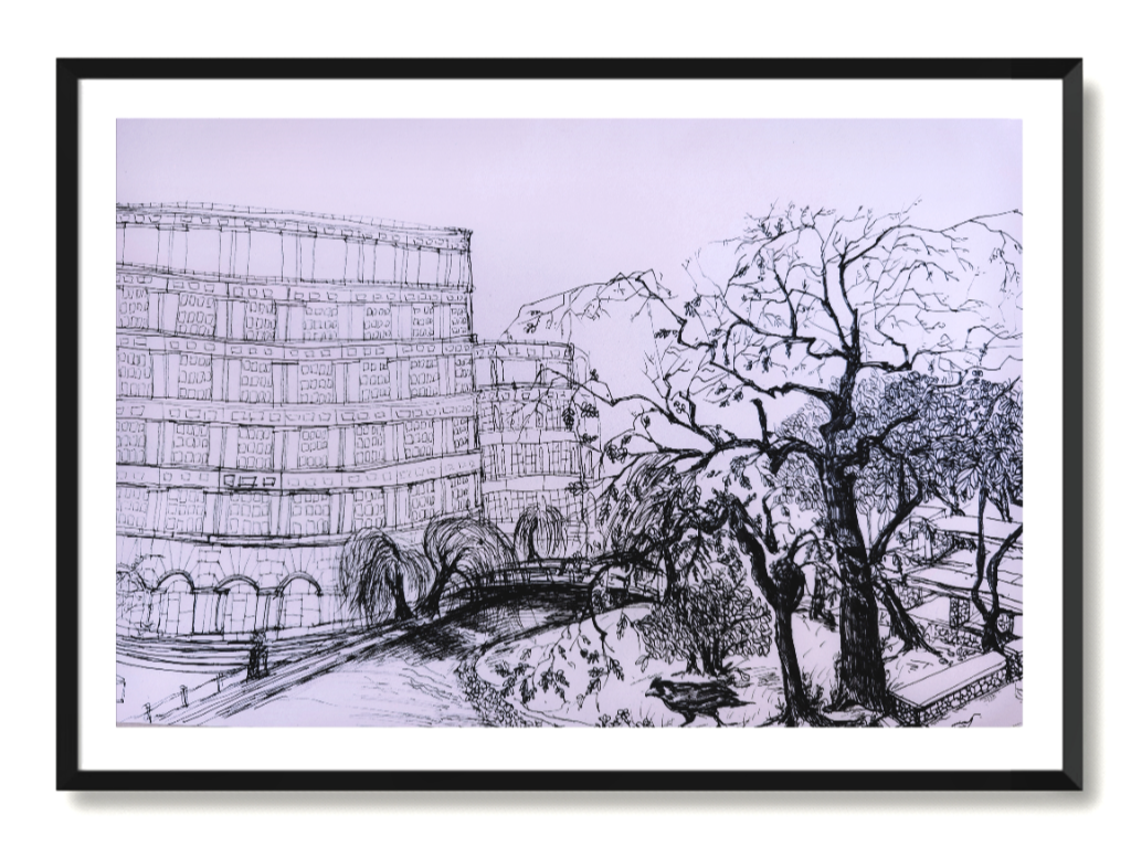 上海立信校园一角_李婷lt-站酷ZCOOL