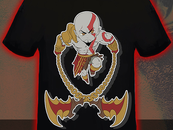 战神（GOD OF WAR）T恤设计x2_ilison-站酷ZCOOL