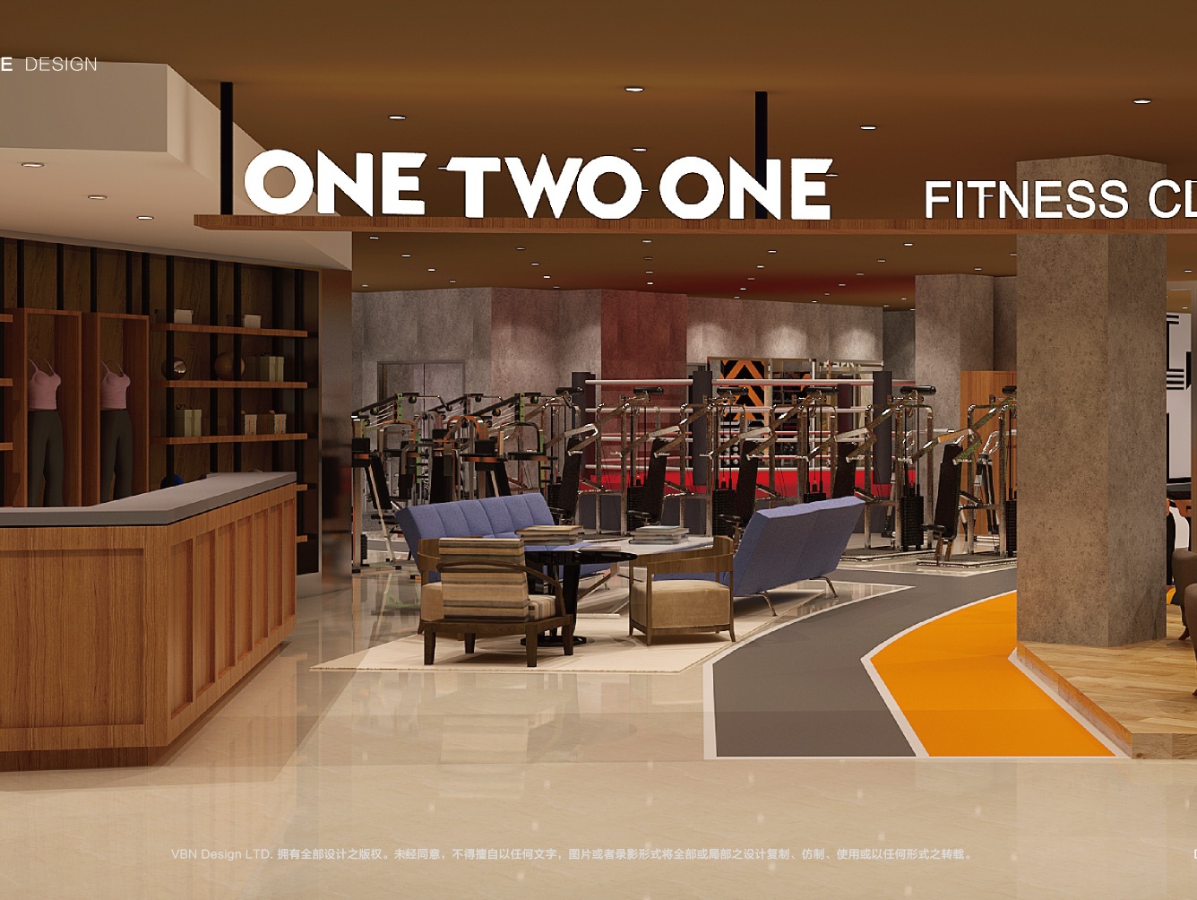ONE TWO ONE顶级健身空间设计VI设计_VBNdesign-站酷ZCOOL