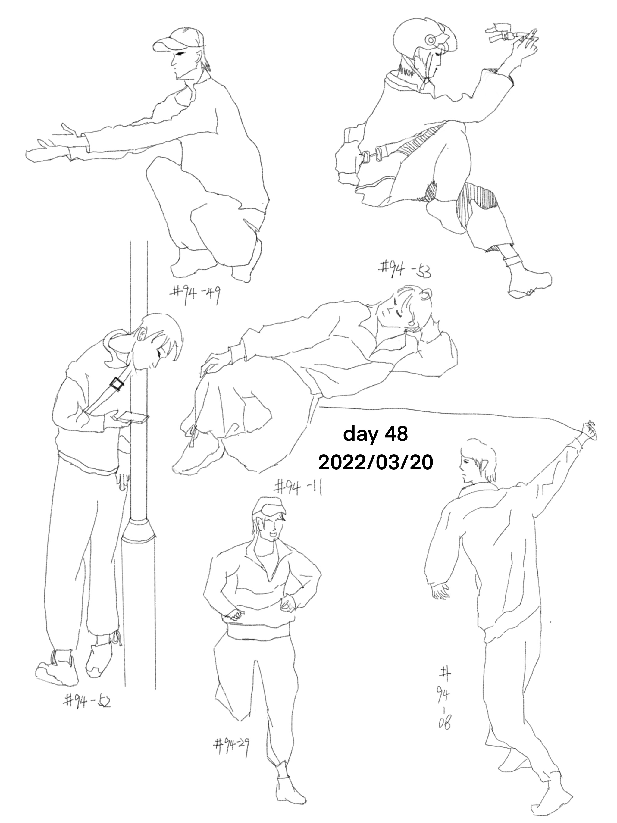 #速写60天挑战赛 #day48@速写班长 _月饮-站酷ZCOOL