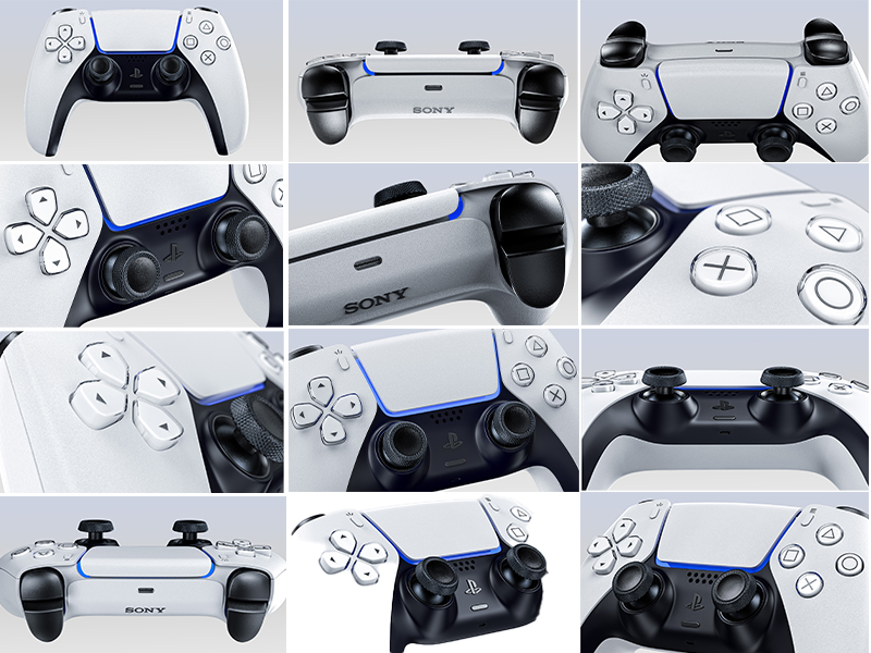 PS5游戏手柄—产品渲染节选_三维界的小卡拉米-站酷ZCOOL