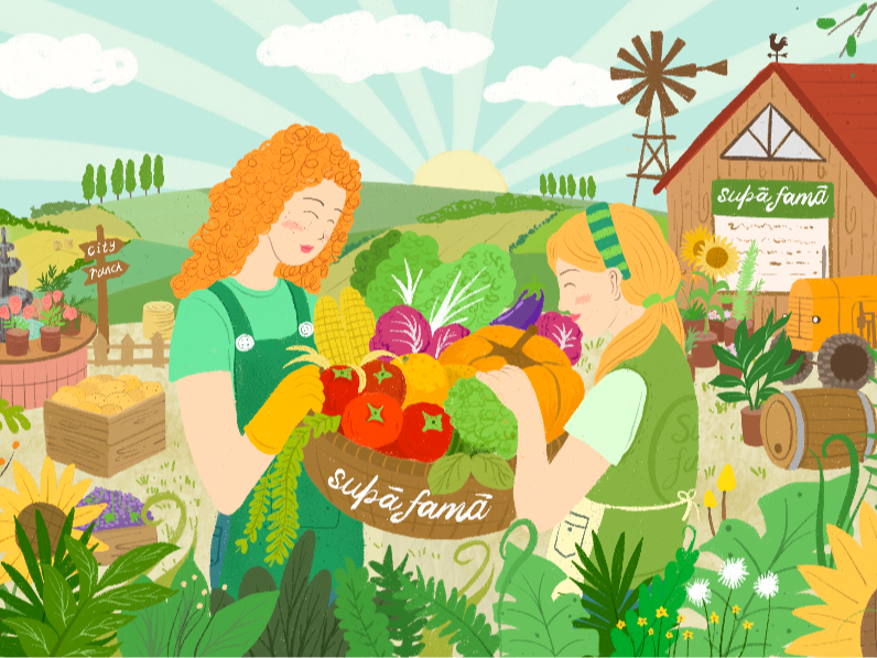 supa fama品牌插画2_Jason包包-站酷ZCOOL