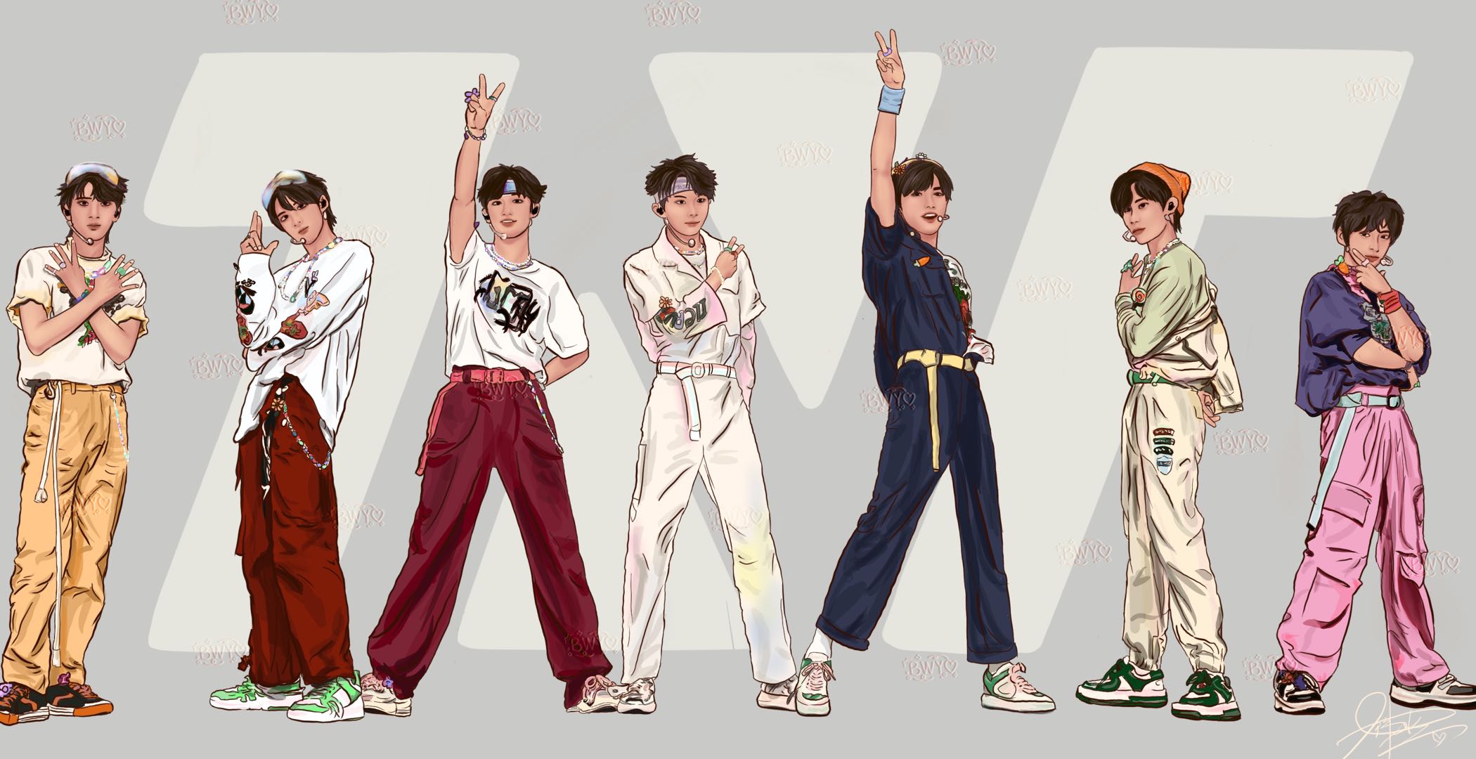 时代少年团手绘_BWYI手绘-站酷ZCOOL