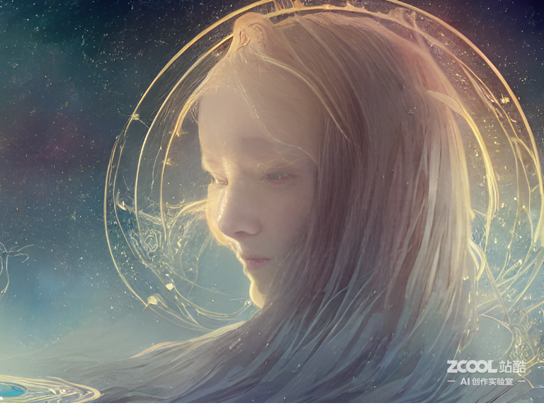 #AI创作实验室#粒子流，梦幻，科幻，星空，飞船，城市_Z663254182-站酷ZCOOL