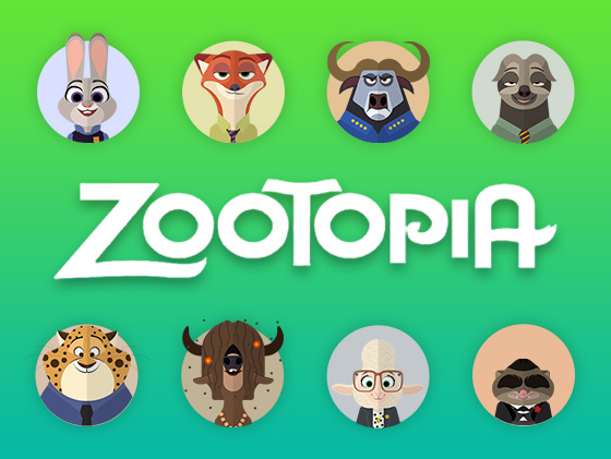 一起来把Zootopia拍扁拍扁~~~_LOOME洛米-站酷ZCOOL