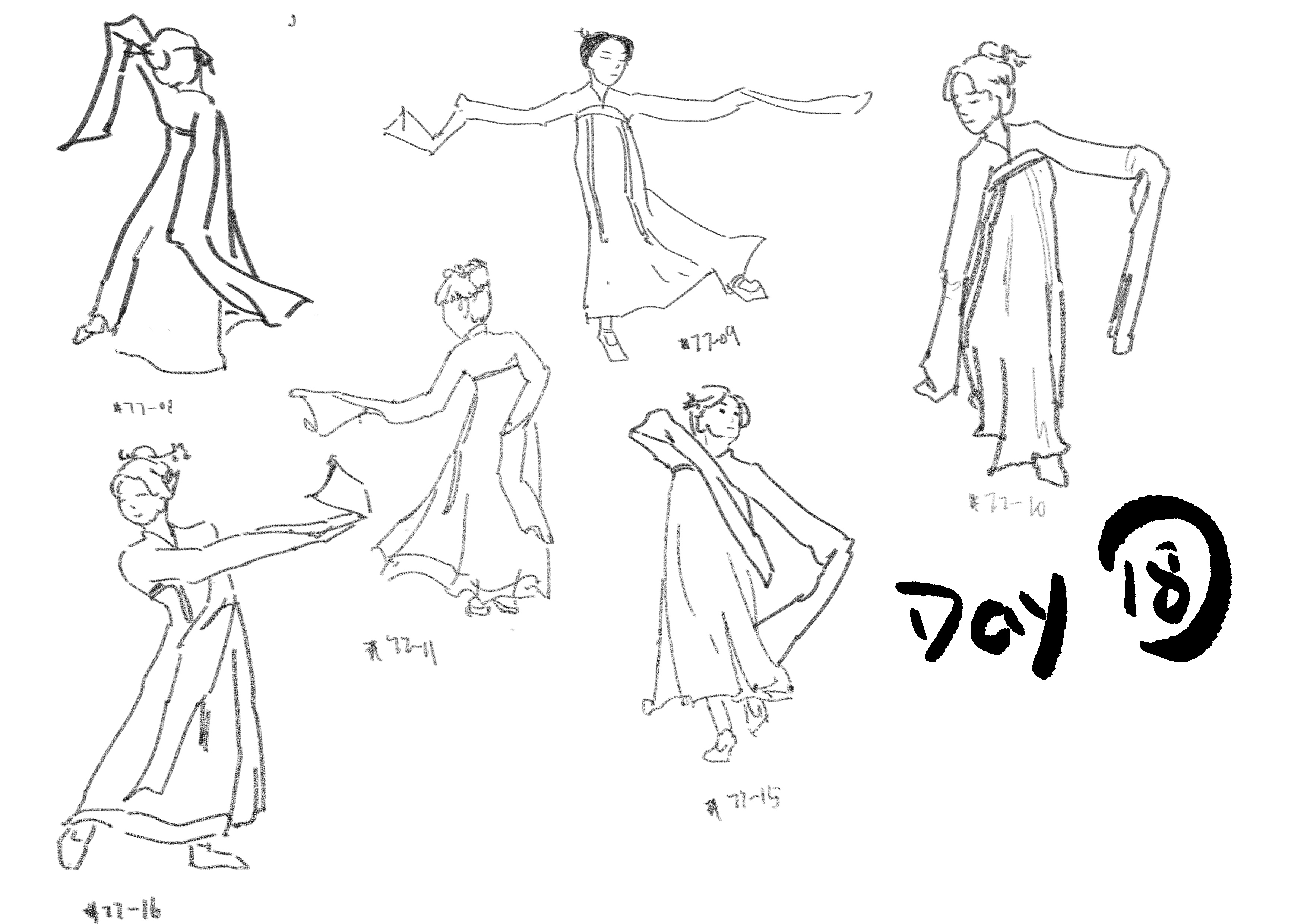 #速写60天挑战赛# @速写班长 day18_努力的Toffee-站酷ZCOOL