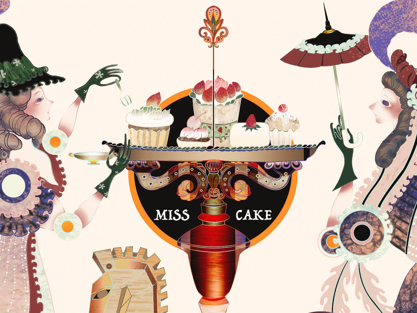 MISS CAKE包装插画_Runn_L-站酷ZCOOL