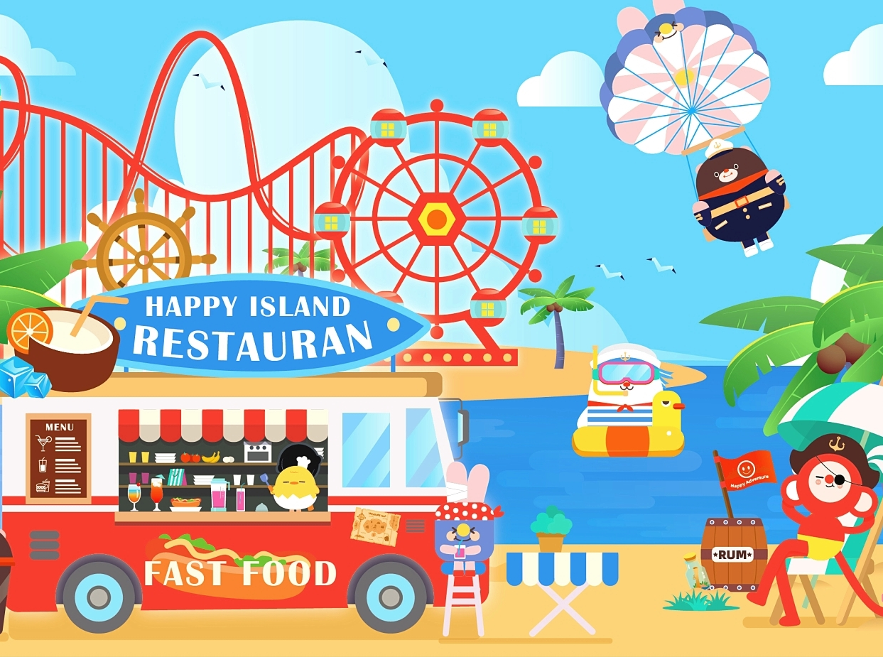 欢乐家族概念设计|可爱多×欢乐冒险团：寻乐之旅_KIRA_GPT-站酷ZCOOL