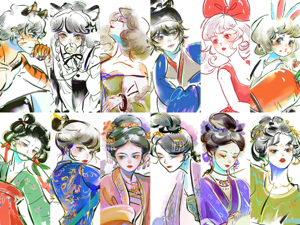 人物速写笔记【30-80】_米饭也可以吗-站酷ZCOOL