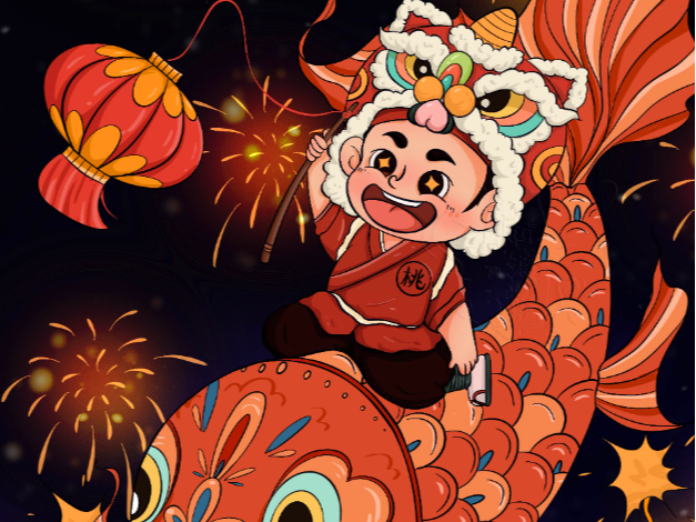 年节_插画师琉璃酱LLJ-站酷ZCOOL