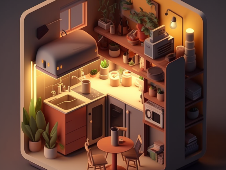 midjourney-3d小场景初尝试_sjunzhe-站酷ZCOOL