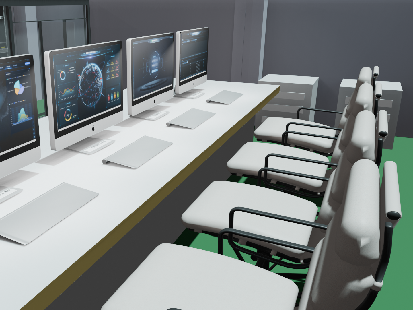 3d机房建模_掉了via-站酷ZCOOL