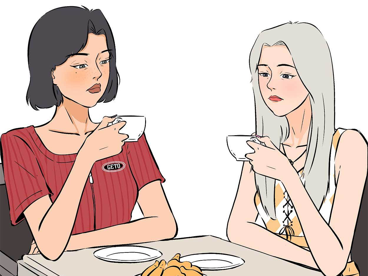 漫画短视频｜当我的情种姐妹回忆前男友时..._张张moggy-站酷ZCOOL