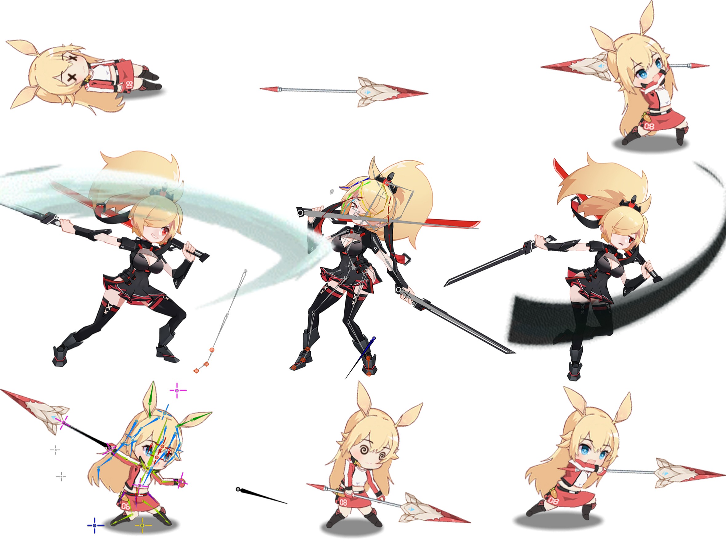 spine动作集_就一动画人-站酷ZCOOL