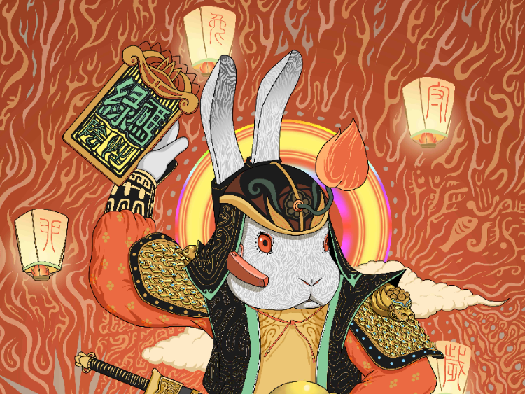 咱兔爷保佑大家“绿码平安”_瑞哥RYAN-站酷ZCOOL