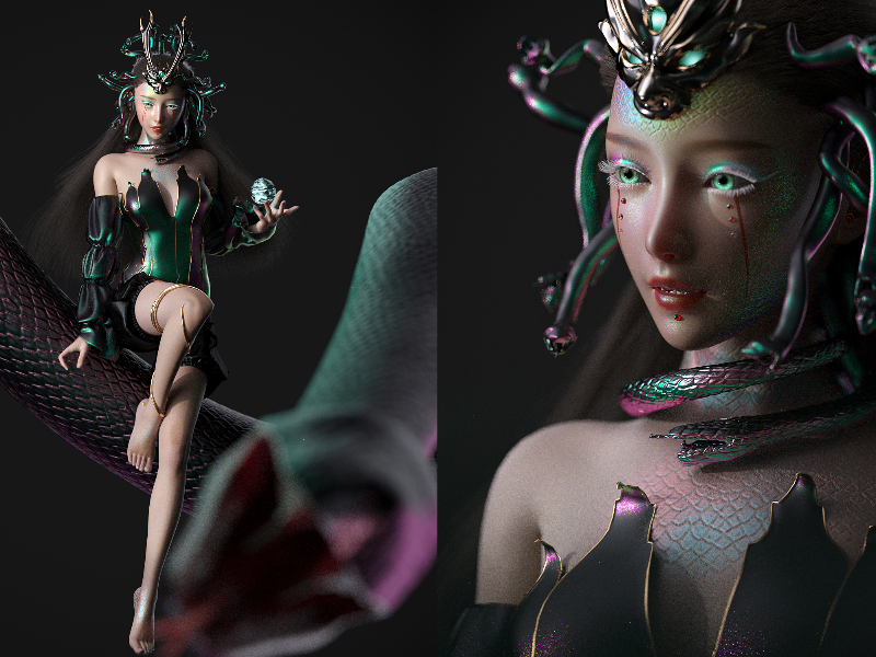 白无常C4D练习作品_馒头哥哥123-站酷ZCOOL