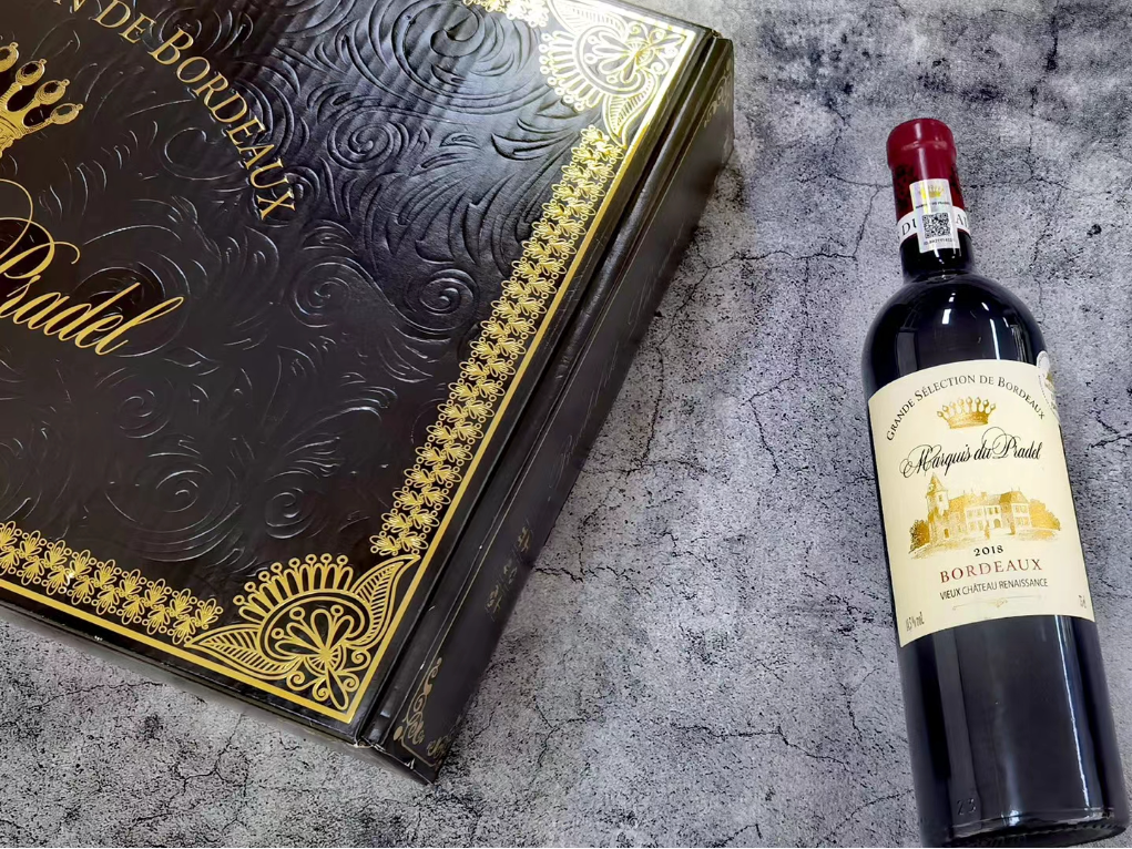 普拉德侯爵波尔多红葡萄酒_jiu8888-站酷ZCOOL