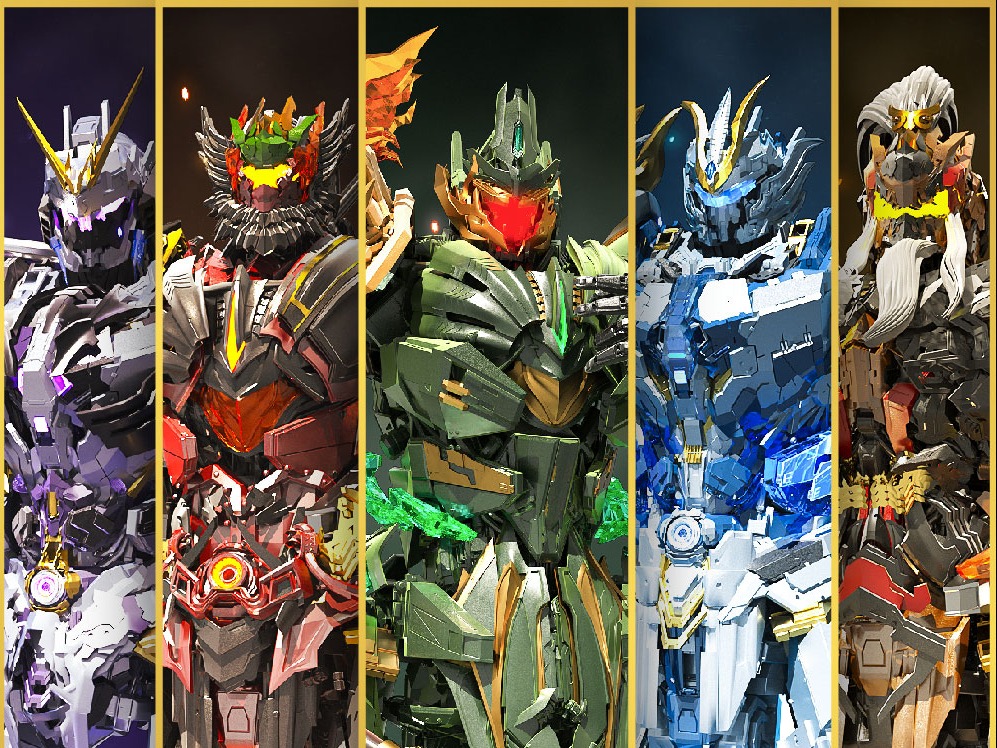 三国机甲-五虎将_ZOCTA-站酷ZCOOL