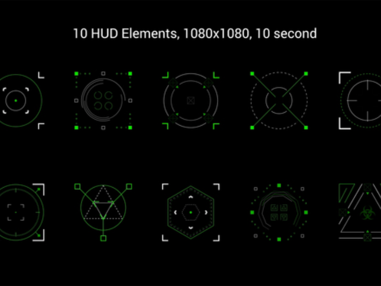 AE模板 | 高科技HUD界面元素电影游戏介绍预告动态_猿文件网官方账号-站酷ZCOOL