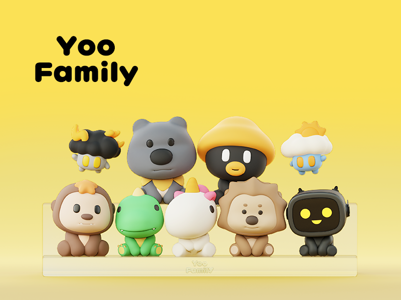 Yoo Family-家族新成员_林二虎-站酷ZCOOL