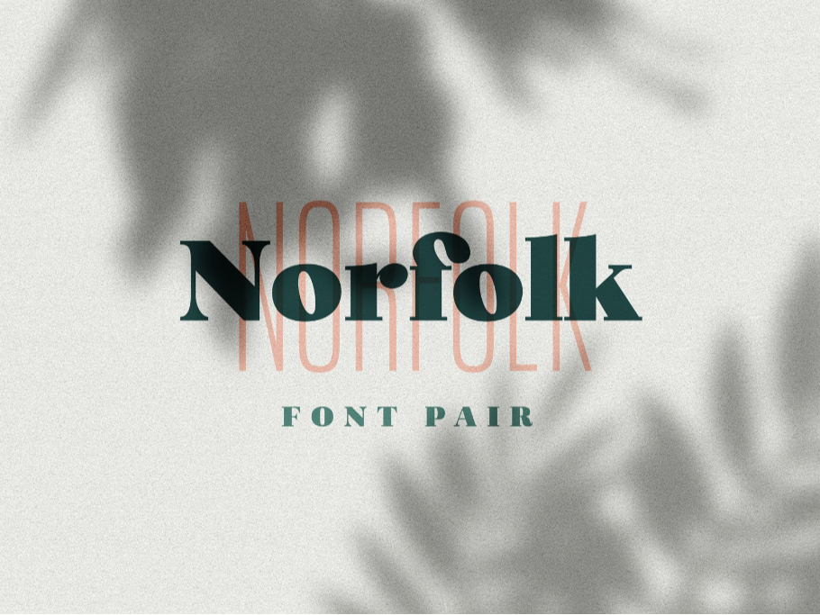 Norfolk - Font Pair Serif & Sans_最西文集-站酷ZCOOL