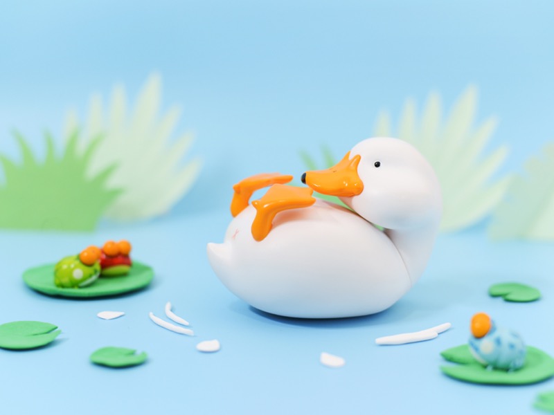 产品摄影 | 蛙鸭手办_一如初见LR-站酷ZCOOL