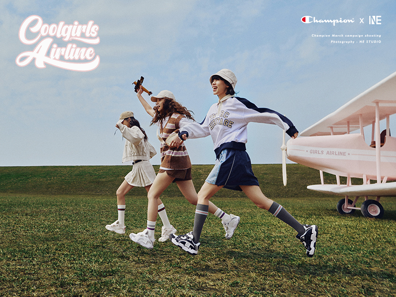 商业形象 | Champion Cool Girls Airline x 新羽广告_新羽广告NEStudio-站酷ZCOOL