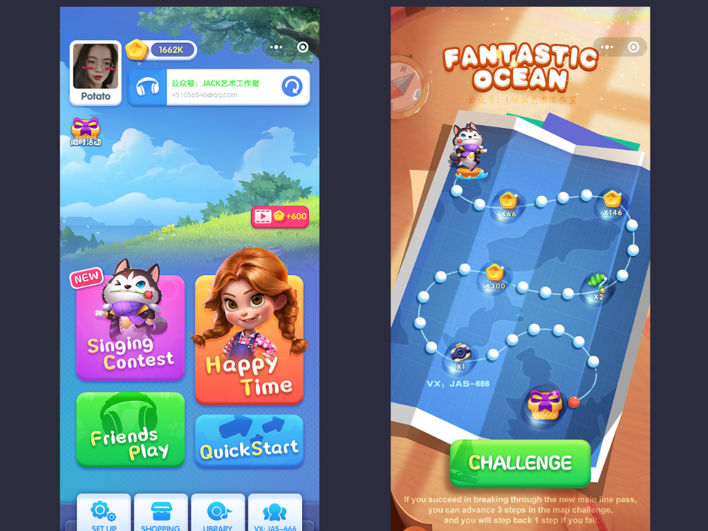 【JACK游戏UI】二次元、欧美风界面logo手绘交互设计_Deviljack99-站酷ZCOOL