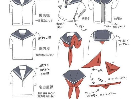 CG绘画丨板绘教程丨原画教程丨JK制服参考_CGWANG王氏教育-站酷ZCOOL