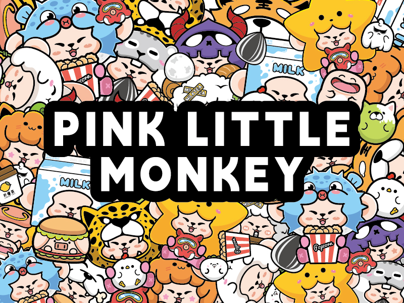 pipi猴潮玩卡通形象_烧麦大王插画铺-站酷ZCOOL