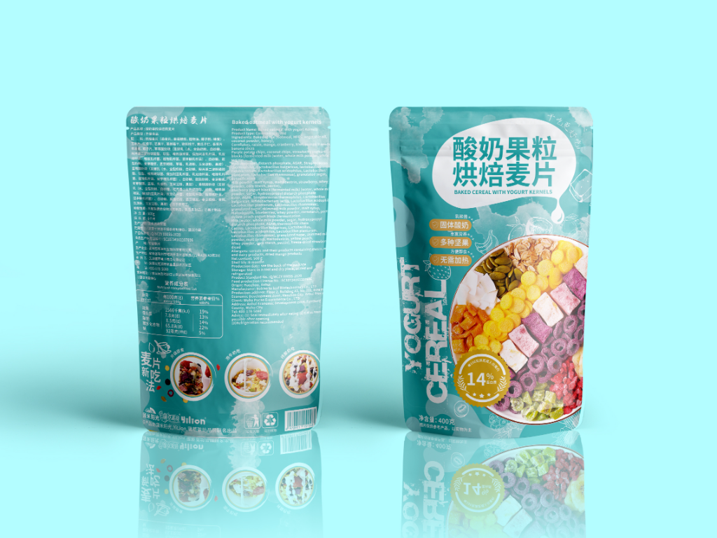 酸奶麦片包装图_浪漫散仙-站酷ZCOOL